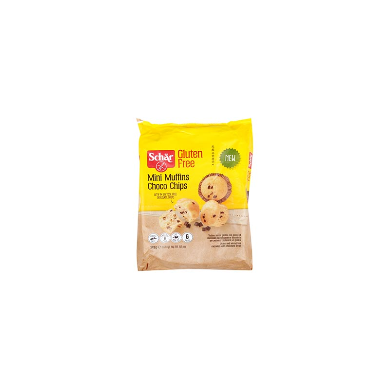 Schar mini muffins choco chips 240gr