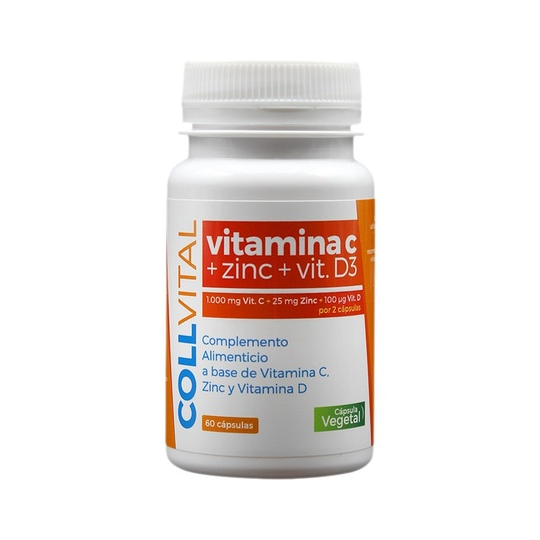 Vitamina c zinc d3 60cap collvital