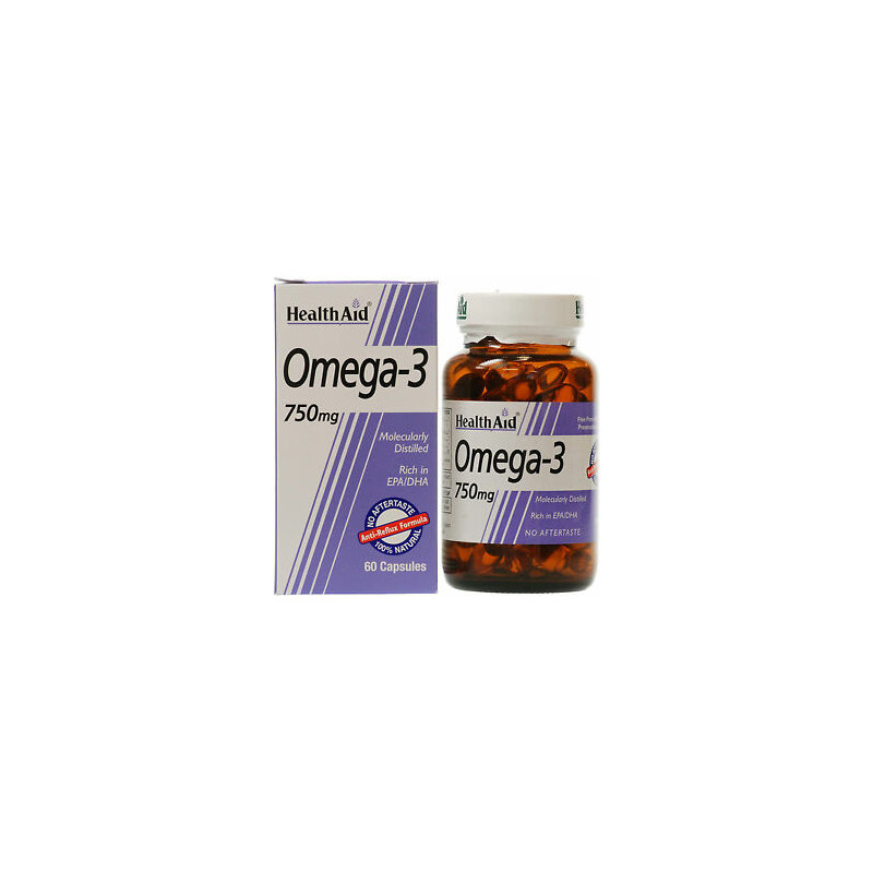 Omega 3 750mg 60caps health aid