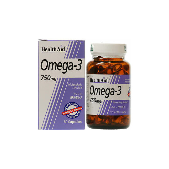 Omega 3 750mg 60caps health aid