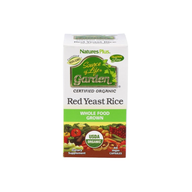 Garden red yeast rice 600mg 60cap natures plus
