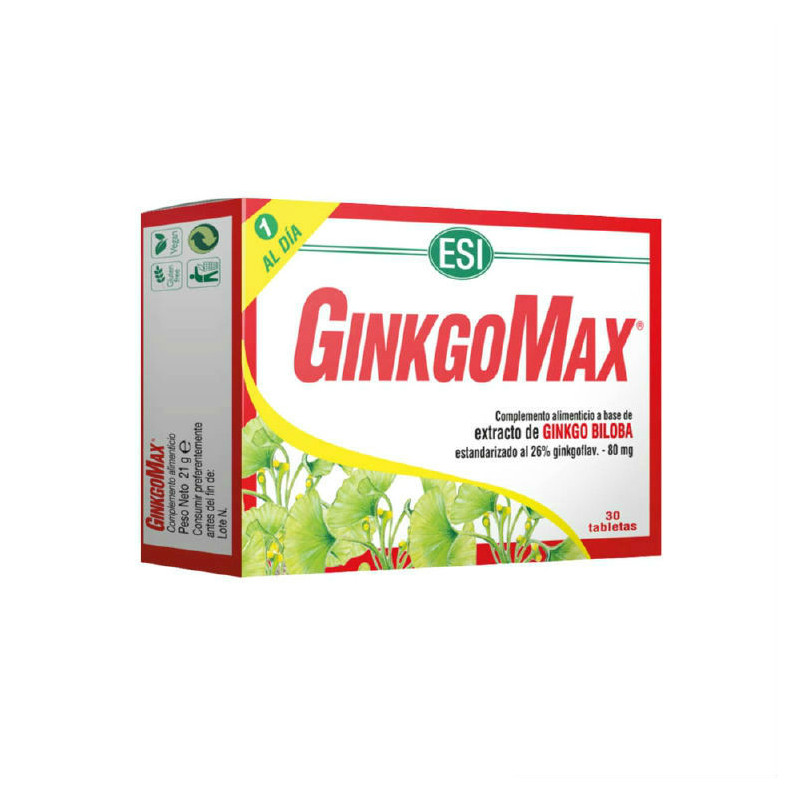 Ginkgomax 30 tabletas 700mg esi