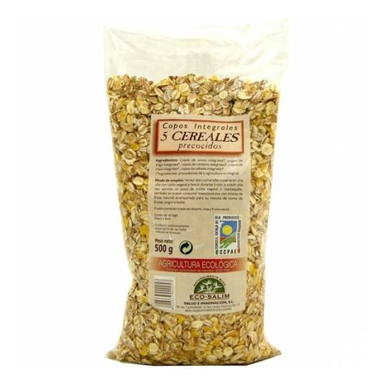 Copos 5 cereales integrales bio eco-salim